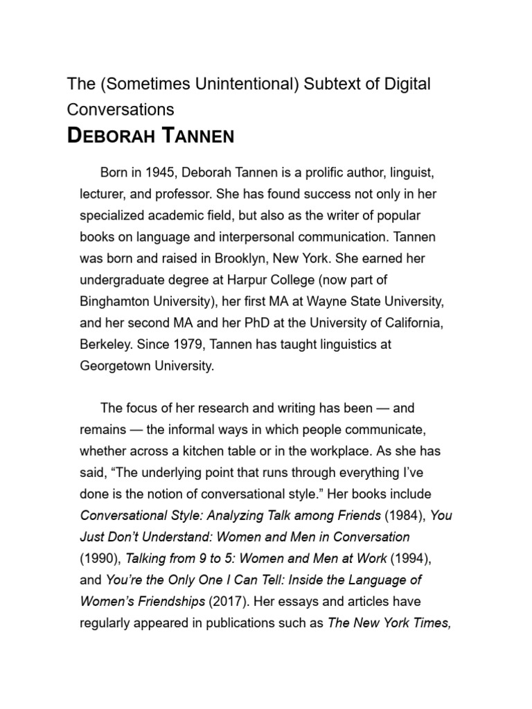 subtext | PDF | Communication