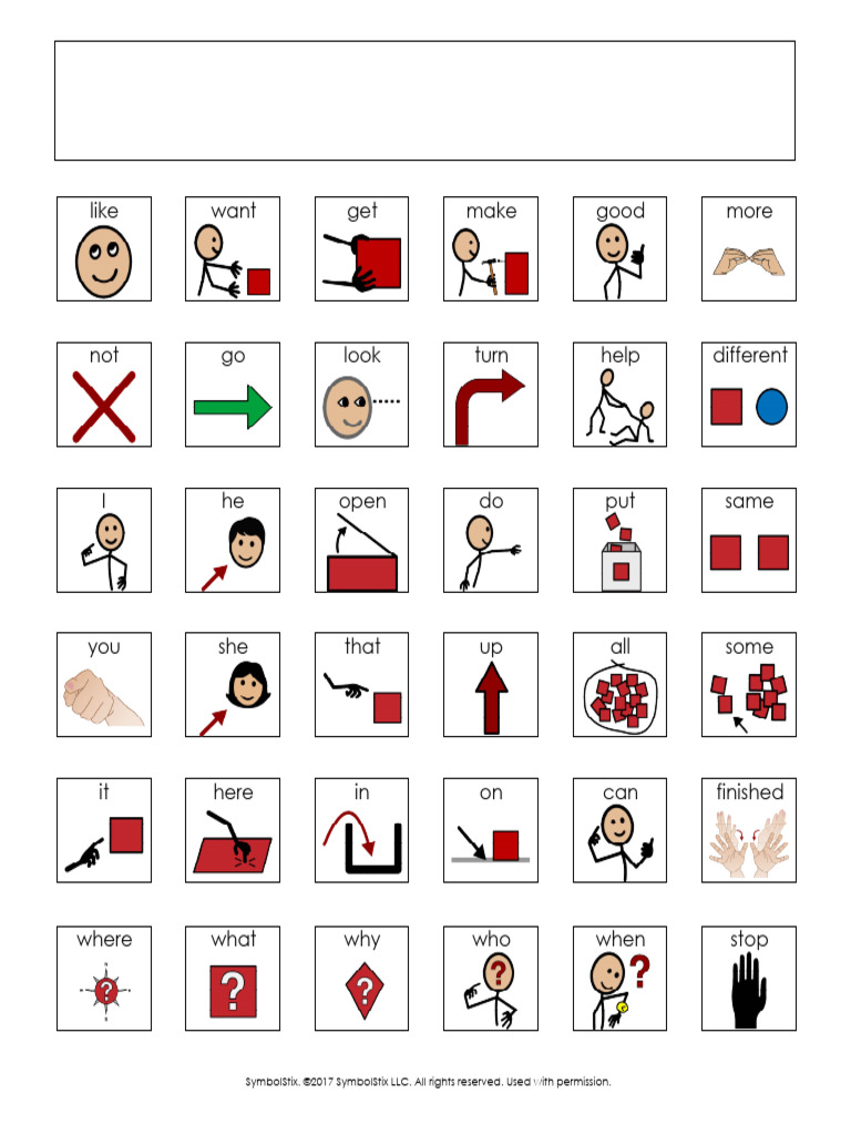 36 Classroom Poster 24X28 SymbolStix 010517 | PDF | Self-Improvement