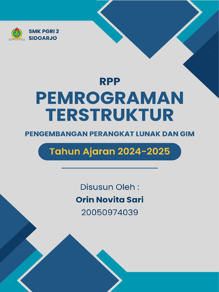RPP Pemrograman Terstruktur | PDF