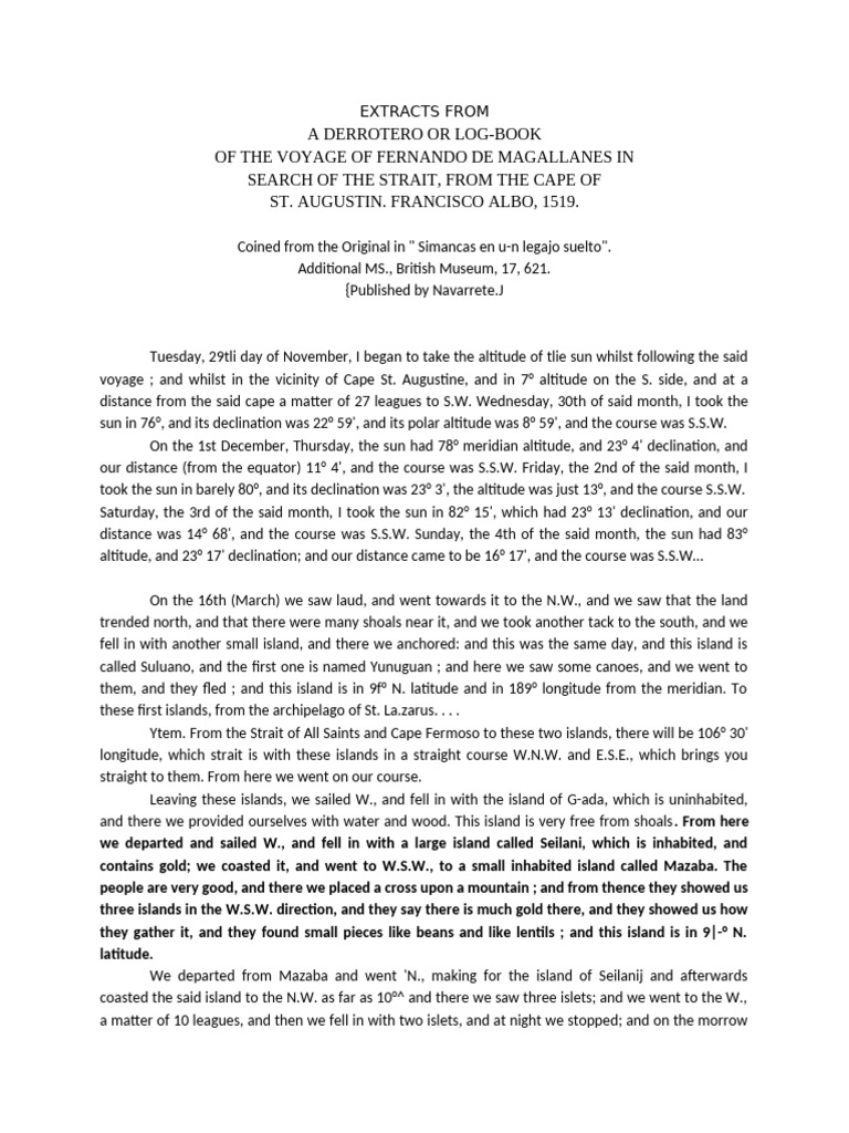 Albos Narrative of The Site of The First Mass | PDF | Geography