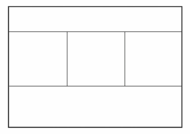 One-Pager 3 Panels Template (Horizontal) | PDF