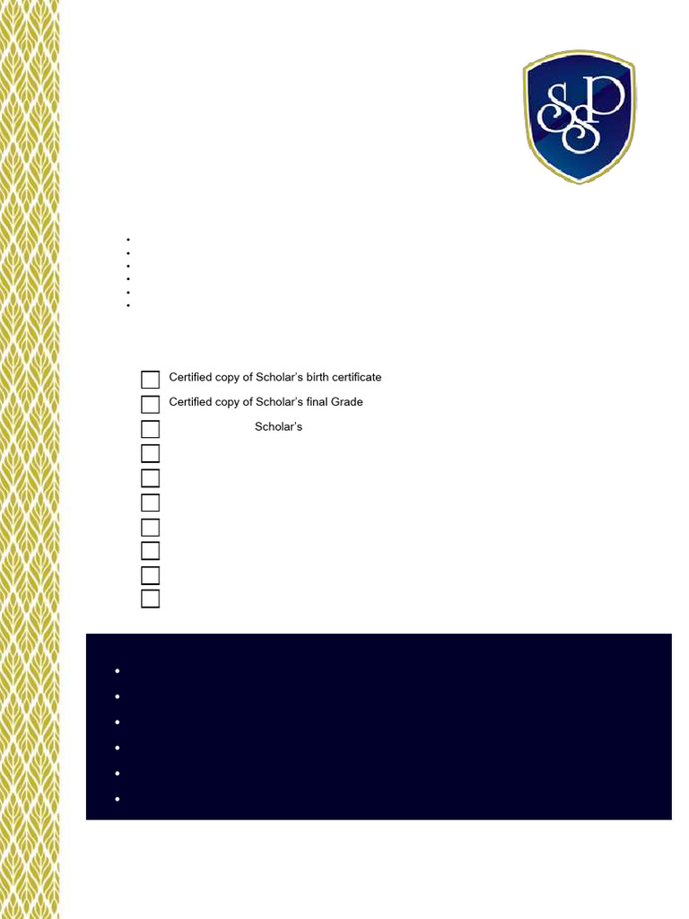 SSP Application Form 2024 | PDF