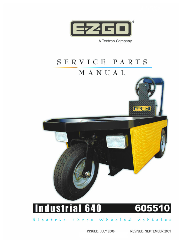 E-Z-GO Electric Utility Vehicle Parts Manual | PDF | Nut (Hardware) | Screw