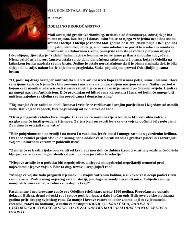 Odelijino Prorocanstvo | PDF