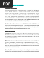 Procedure of Setting Out | PDF | Measurement | Teaching Mathematics