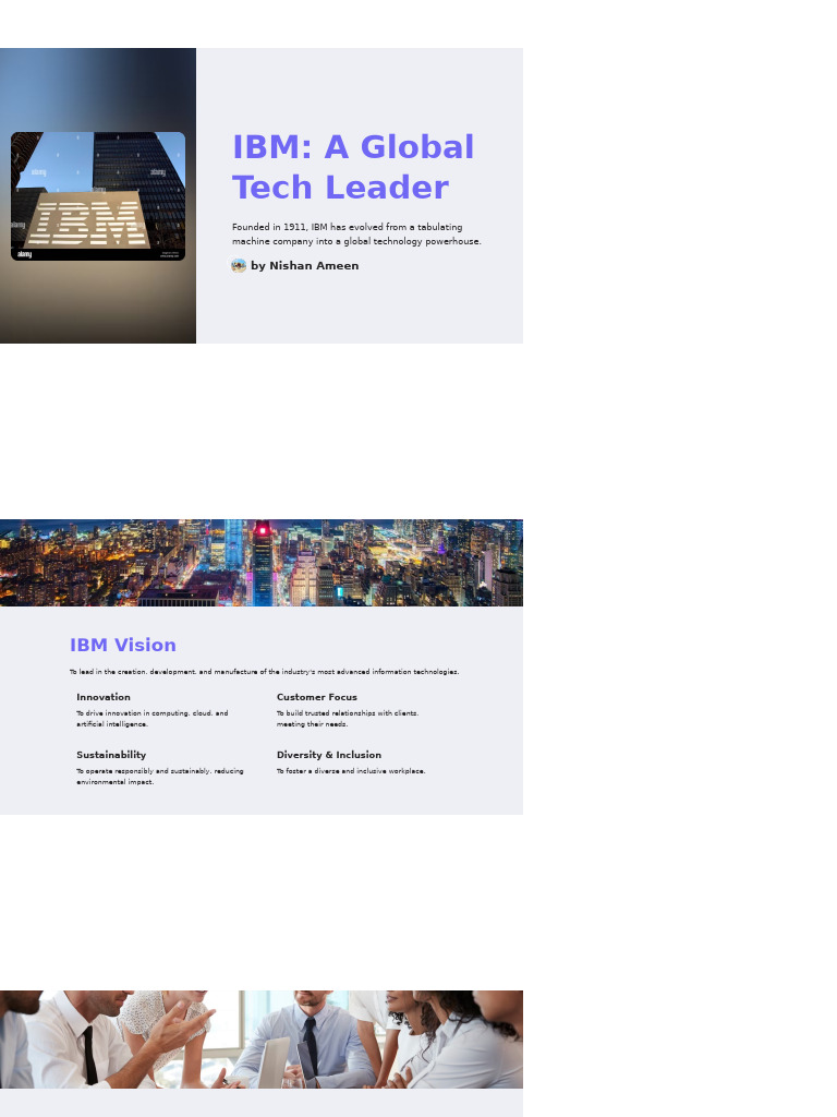 IBM: Global Tech Leader Overview | PDF | Ibm | Cognition