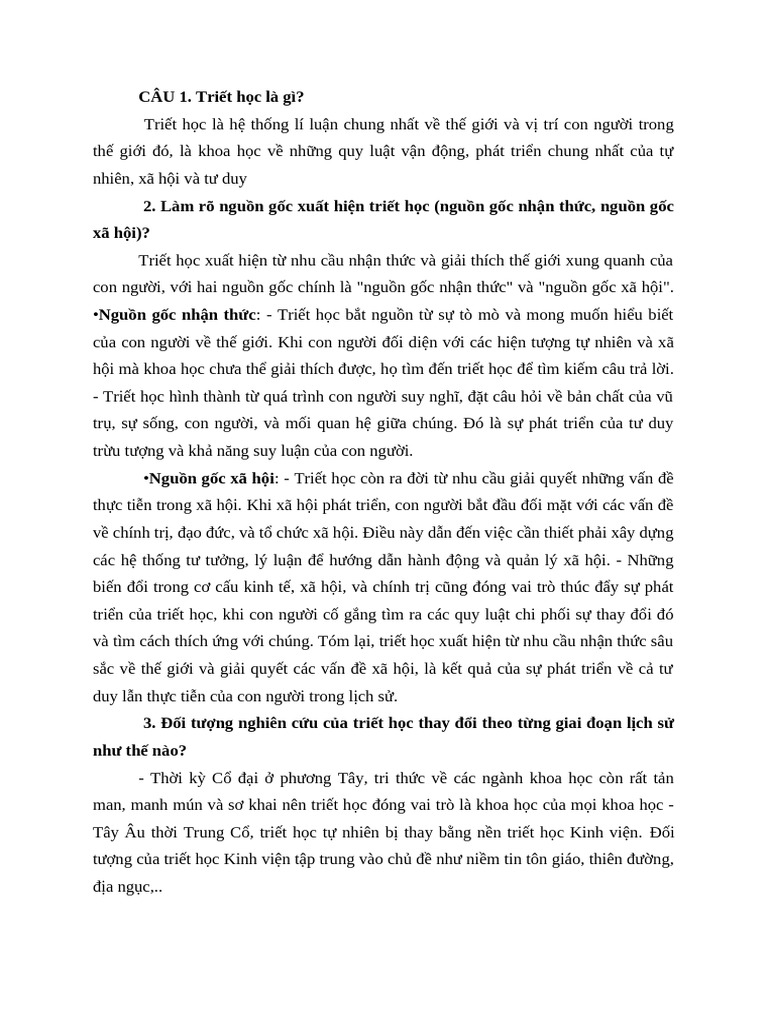 Triết nhóm 6 | PDF