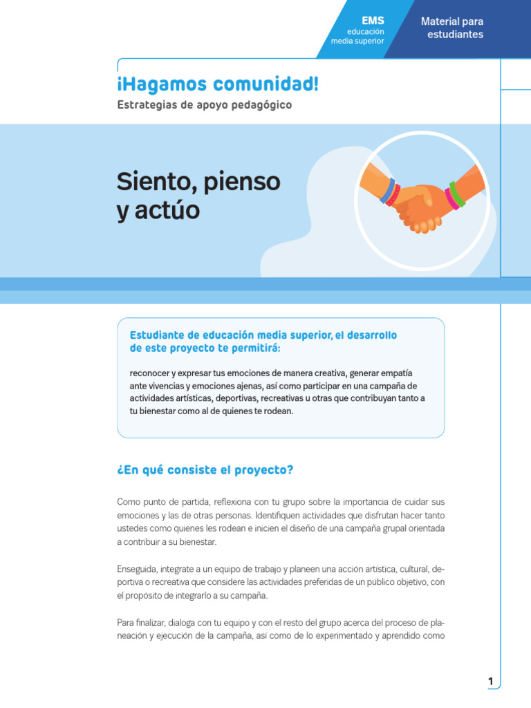 Bienestar Emocional en EMS | PDF | Las emociones | Servicio de redes ...