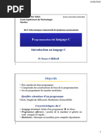 Cours Langage C - Resume | PDF | C (Langage de programmation) | Structure de contrôle