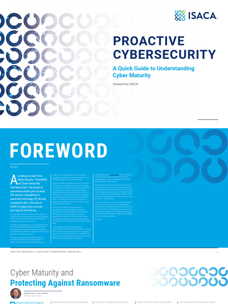 Proactive Cybersecurity | PDF | Security | Computer Security