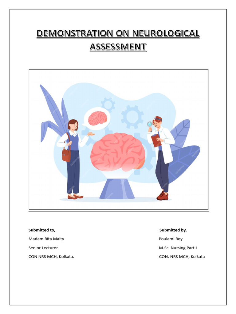 Demonstration On Neurological Assessment | PDF | Somatosensory System ...