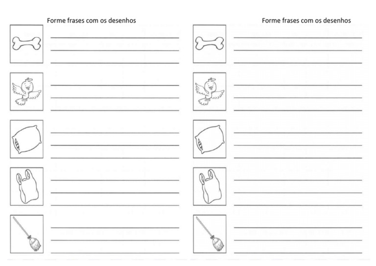 Forme Frases Com Os Desenhosforme Frases Com Os Desenhos | PDF