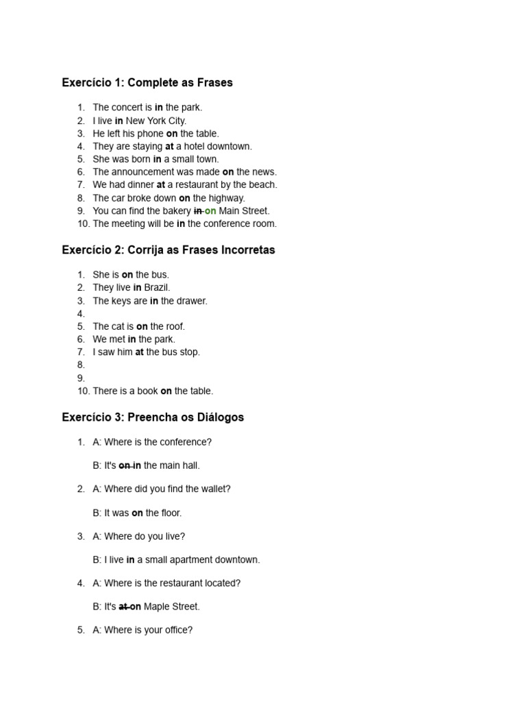 English Sentence Completion Exercises | PDF