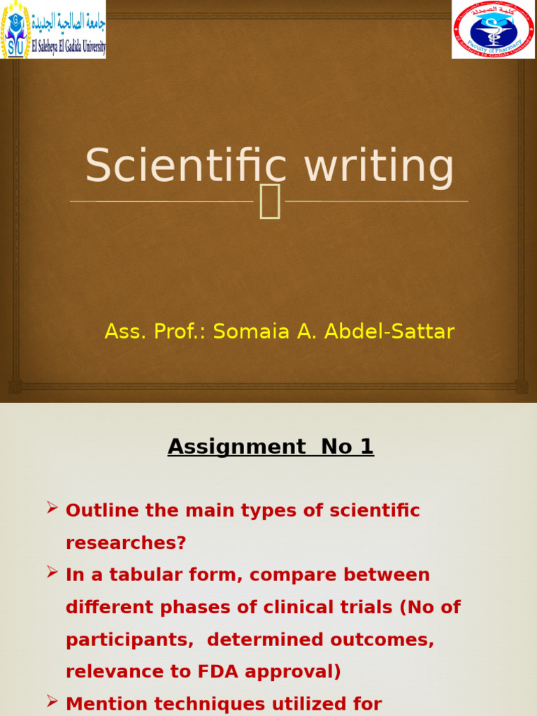 Types and Techniques in Scientific Writing | PDF | Systematic Review ...