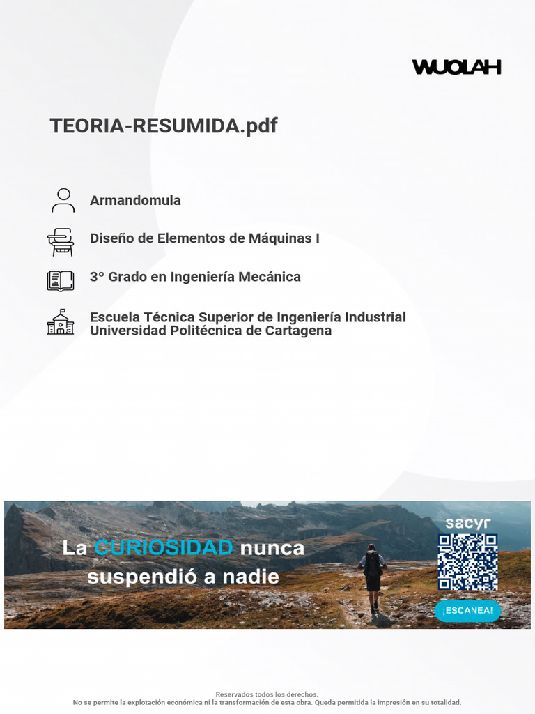 Wuolah Free TEORIA RESUMIDA | PDF | Diseño | Ingeniería