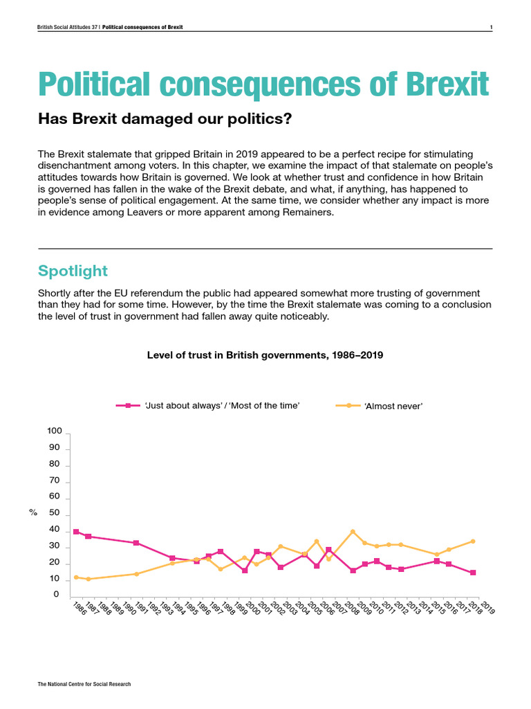 Bsa37 Political Consequences Brexit | PDF | Brexit | Voting