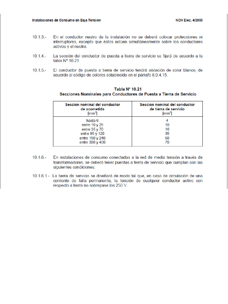 Dimensionamiento Tierra Protección | PDF
