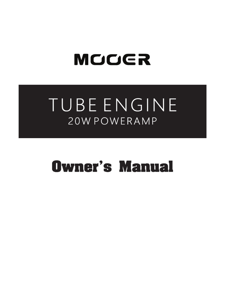 Mooer Poweramp | PDF | Alternating Current | Loudspeaker