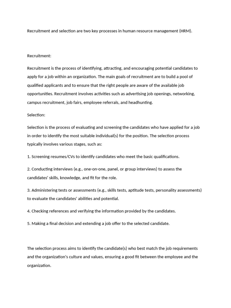 HRM | PDF | Recruitment | Behavior Modification