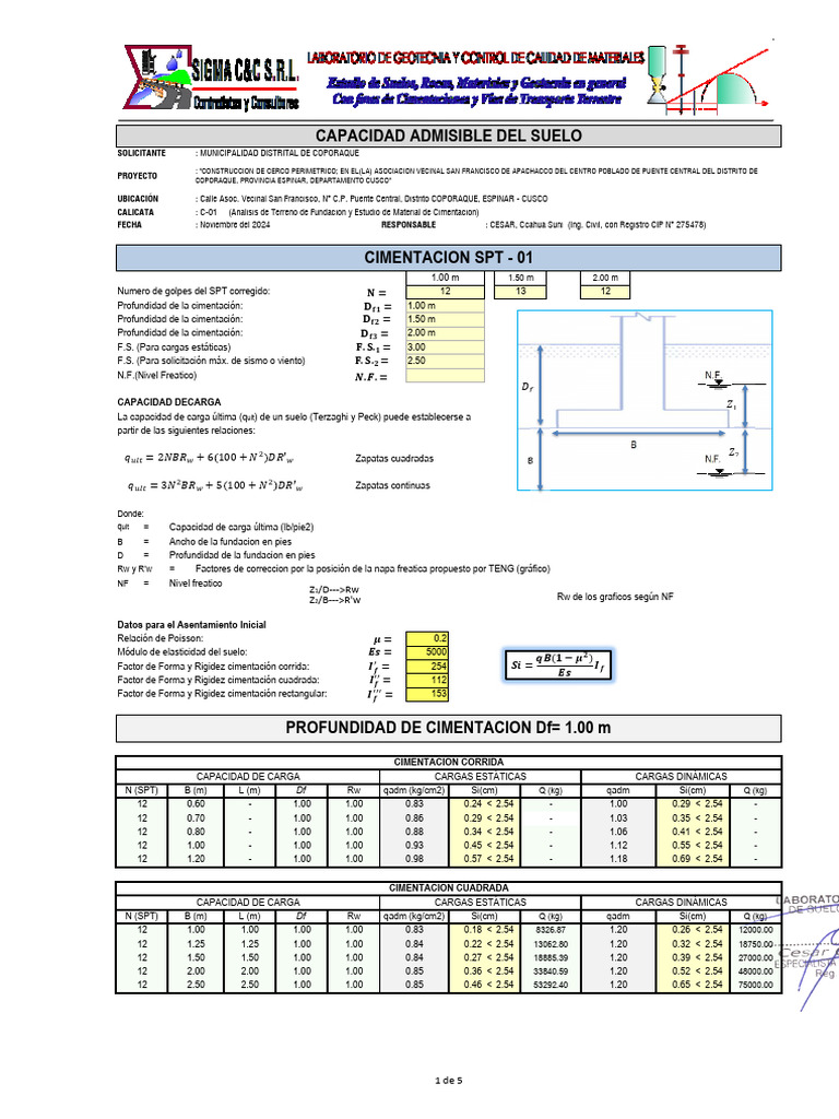 EMS - Cerco CPSFPCentral - C1 | PDF | Fundación (Ingeniería) | Edificios y estructuras de transporte