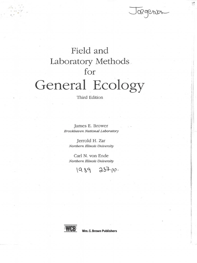 3 - Complemento - Brower Et Al 1989 | PDF