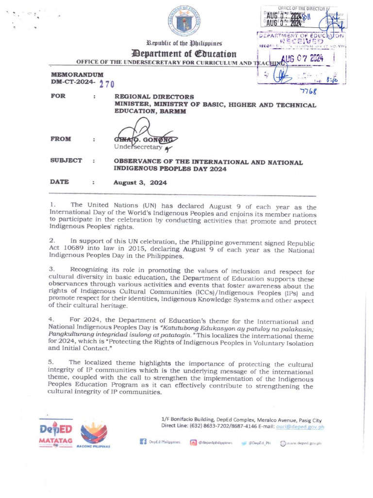 School Celebration of IP Month RM s2024 895 Edited | PDF