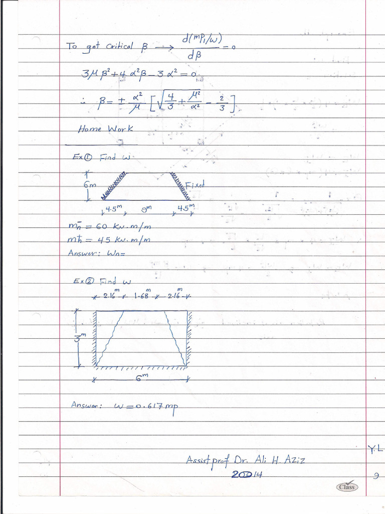 Yield Line Solved Examples 2 | PDF