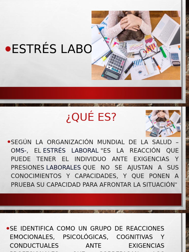 Estrés Laboral: Definición y Síntomas | PDF | Estrés (biología) | Ansiedad