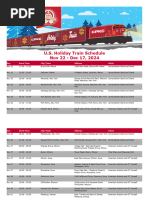 CPKC Holiday Train 2025 Canada Route | PDF | British Columbia | Alberta
