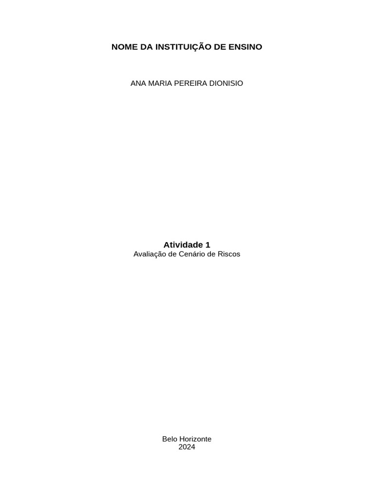 Atividade01 Modelo | PDF