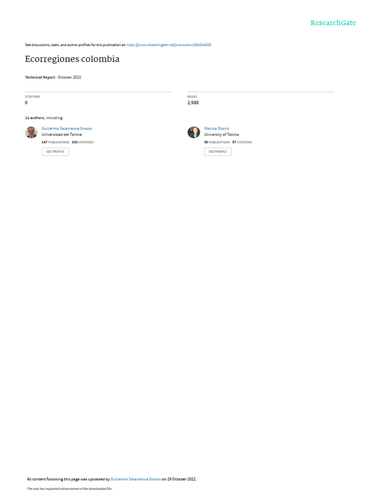 Ecor Region Es Colombia | PDF | Andes | Clima