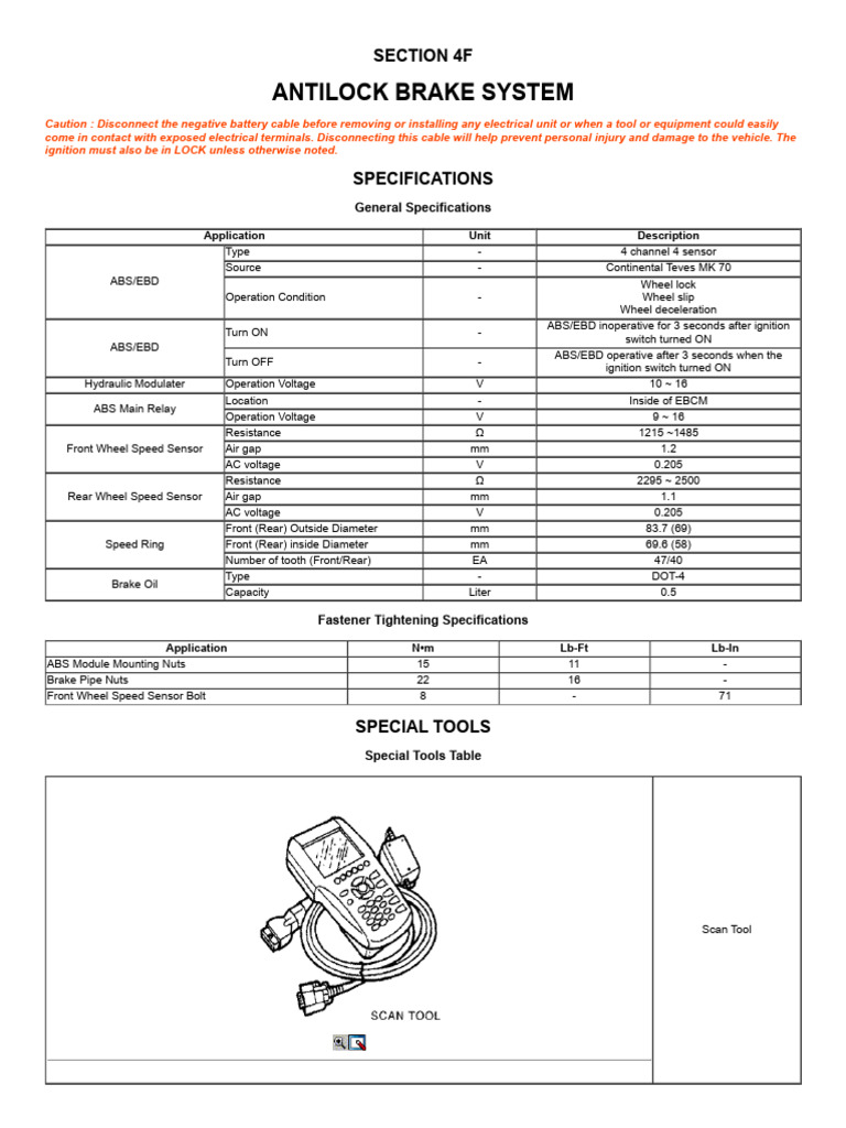EE Sistema ABS | PDF | Anti Lock Braking System | Relay
