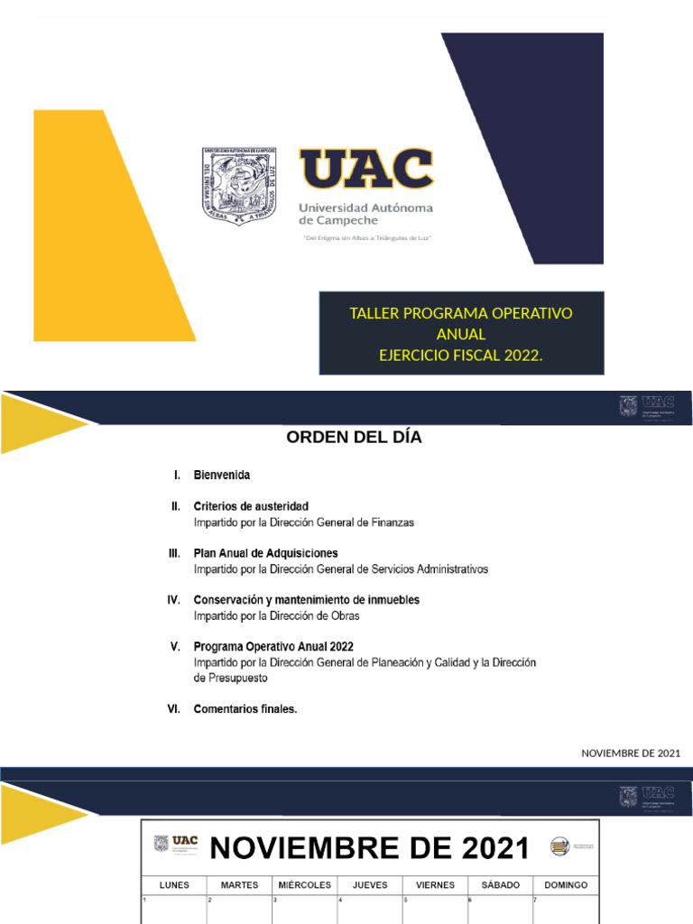 Presentación Taller Programa Operativo Anual 2022 | PDF | Presupuesto ...