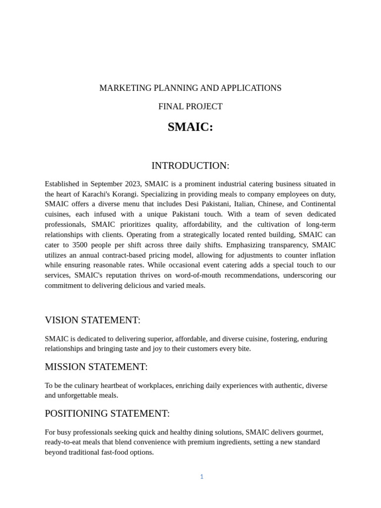 Final Project Report | PDF | Logistics | Marketing