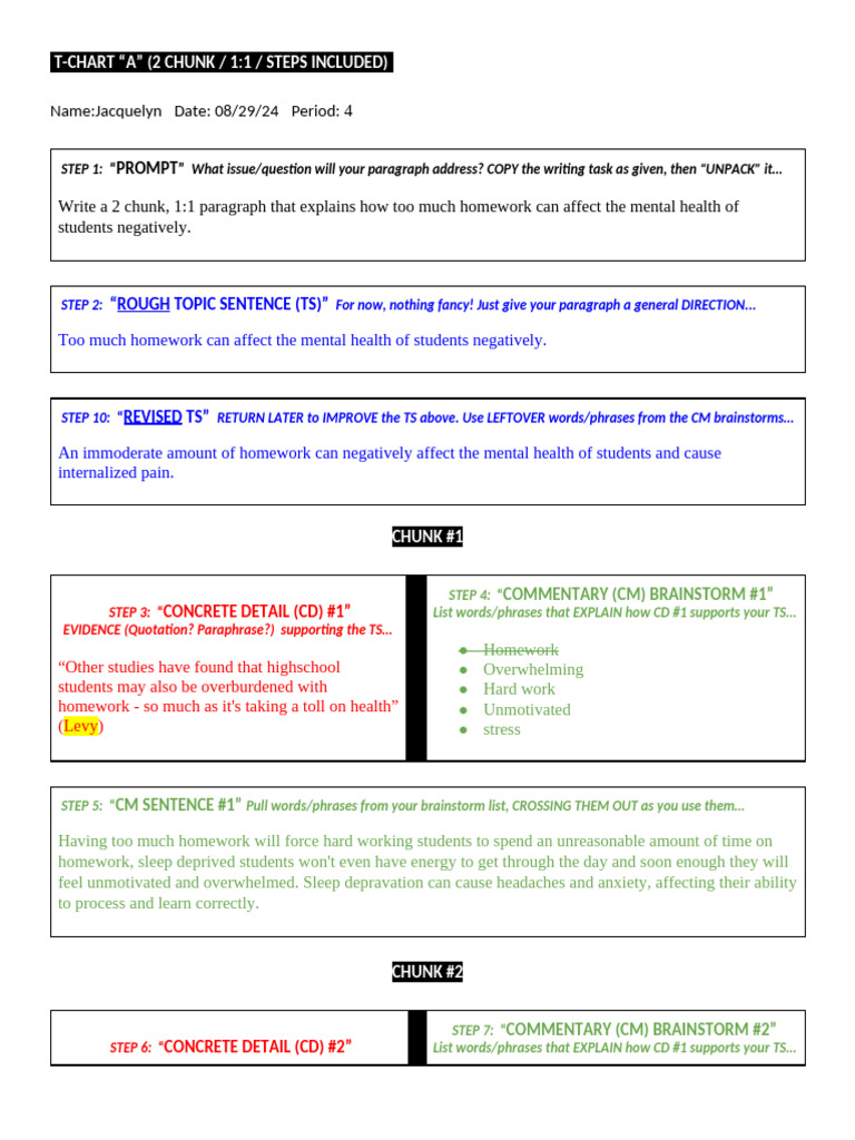 Jane Schaffer Practice #2 | PDF | Homework | Occupational Burnout