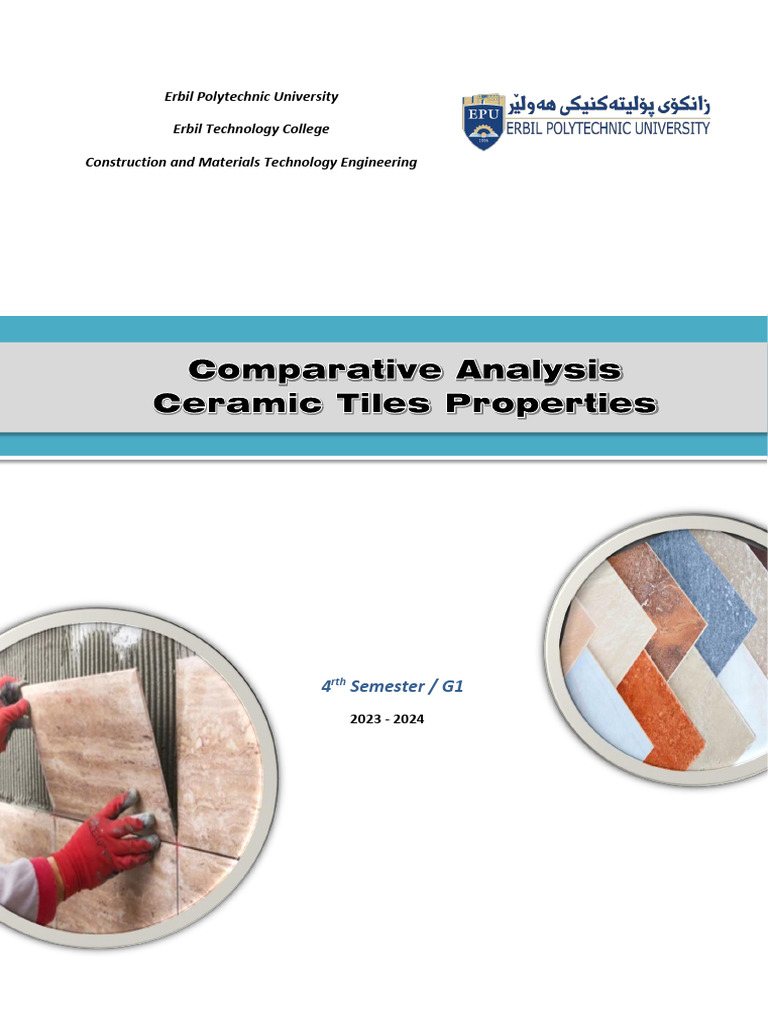 Comparative Analysis of Ceramic Tiles | PDF | Tile | Flooring