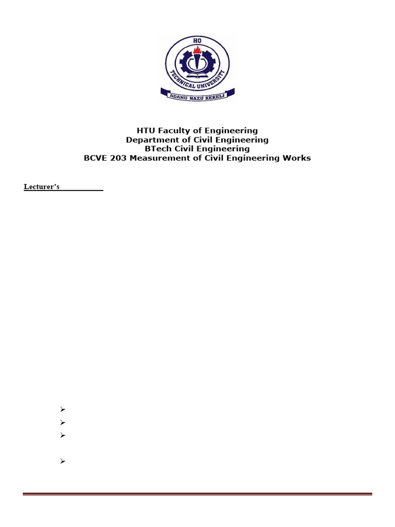 BCVE203 Courses Outline 2024 2025 | PDF | Engineering | Civil Engineering