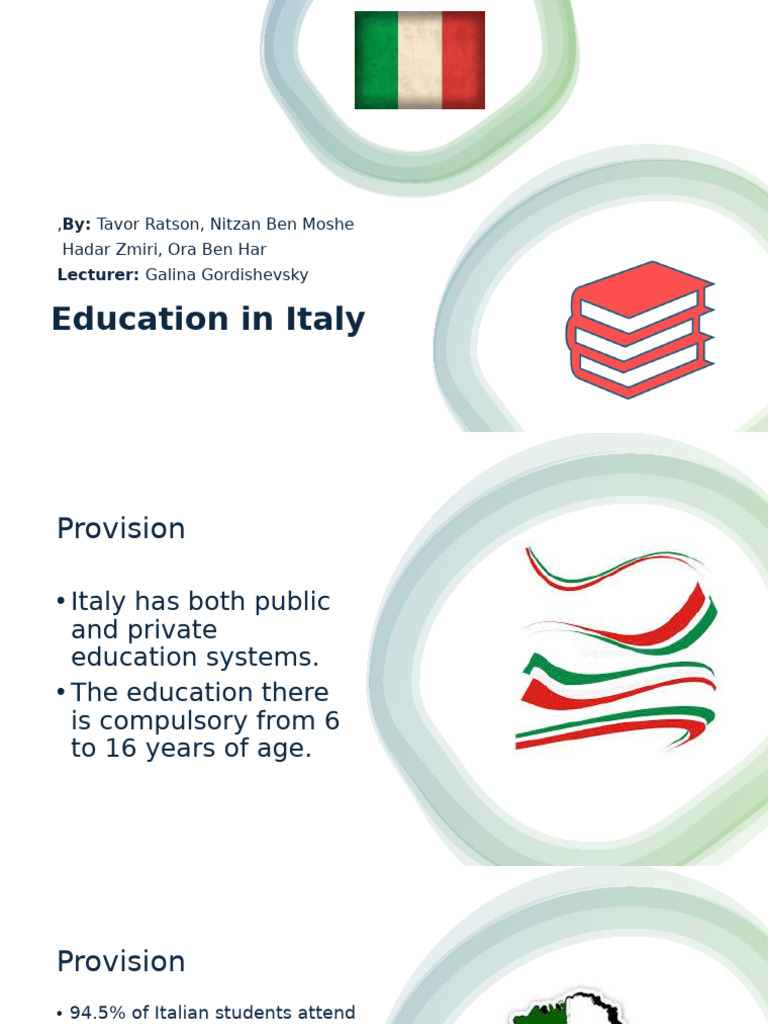 Ppt Education in Italy | PDF | University