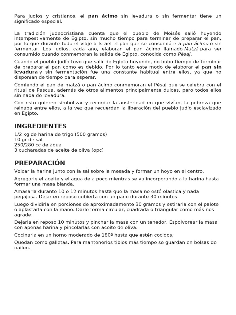Pan Acimo | PDF