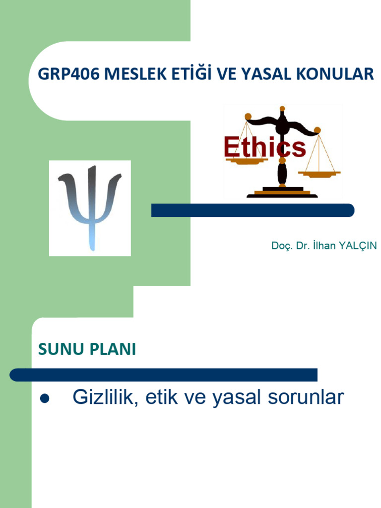 7 Gizlilik Yasal Sorunlar | PDF