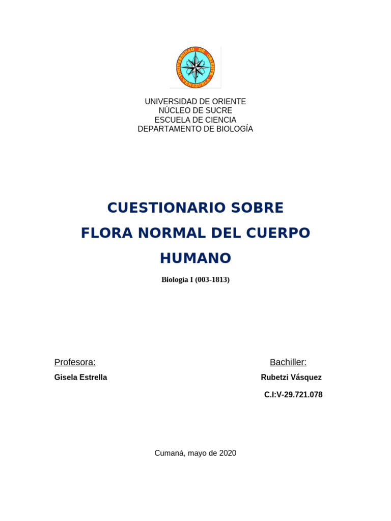 Flora Normal | PDF | Las bacterias | Sistema urinario