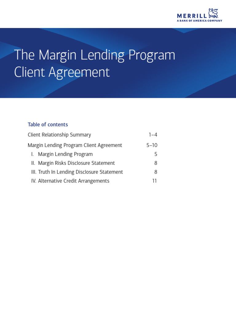 Understanding Merrill Lynch Margin Lending | PDF | Financial Adviser ...