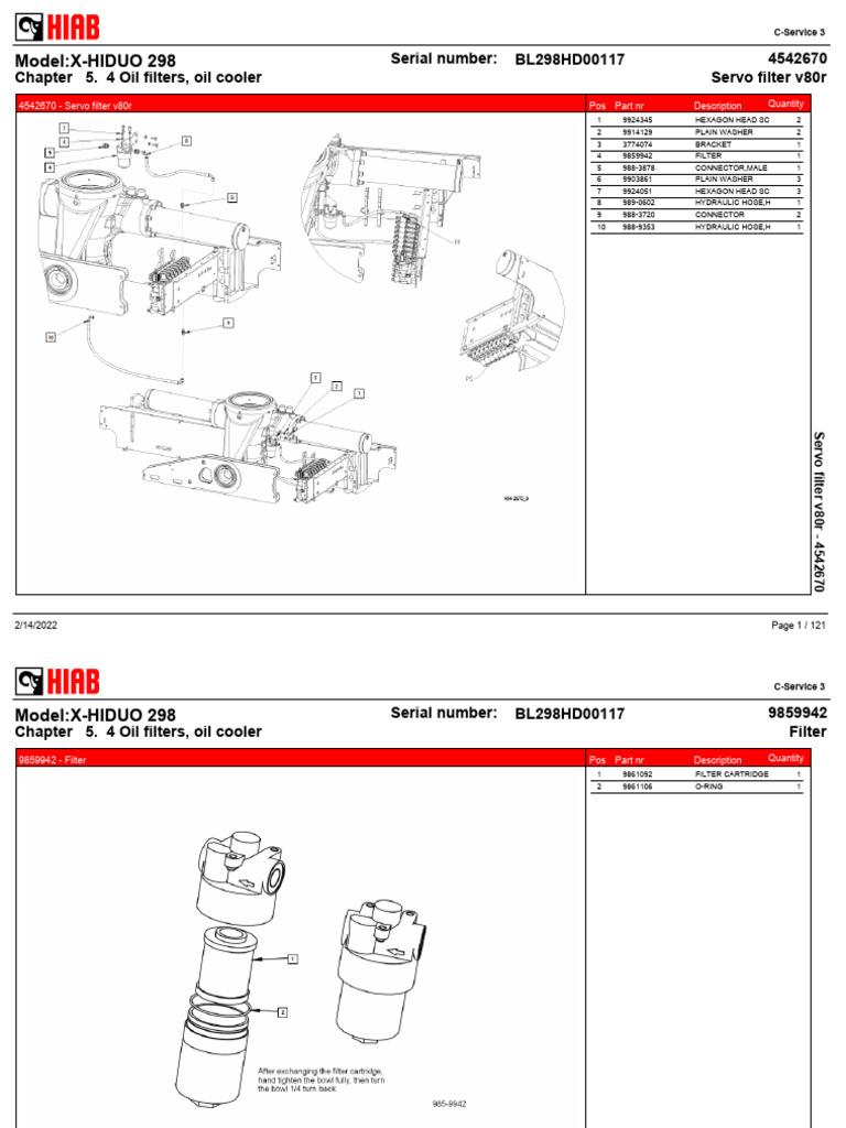 Mpa Hiab 298 | PDF | Electrical Connector | Screw