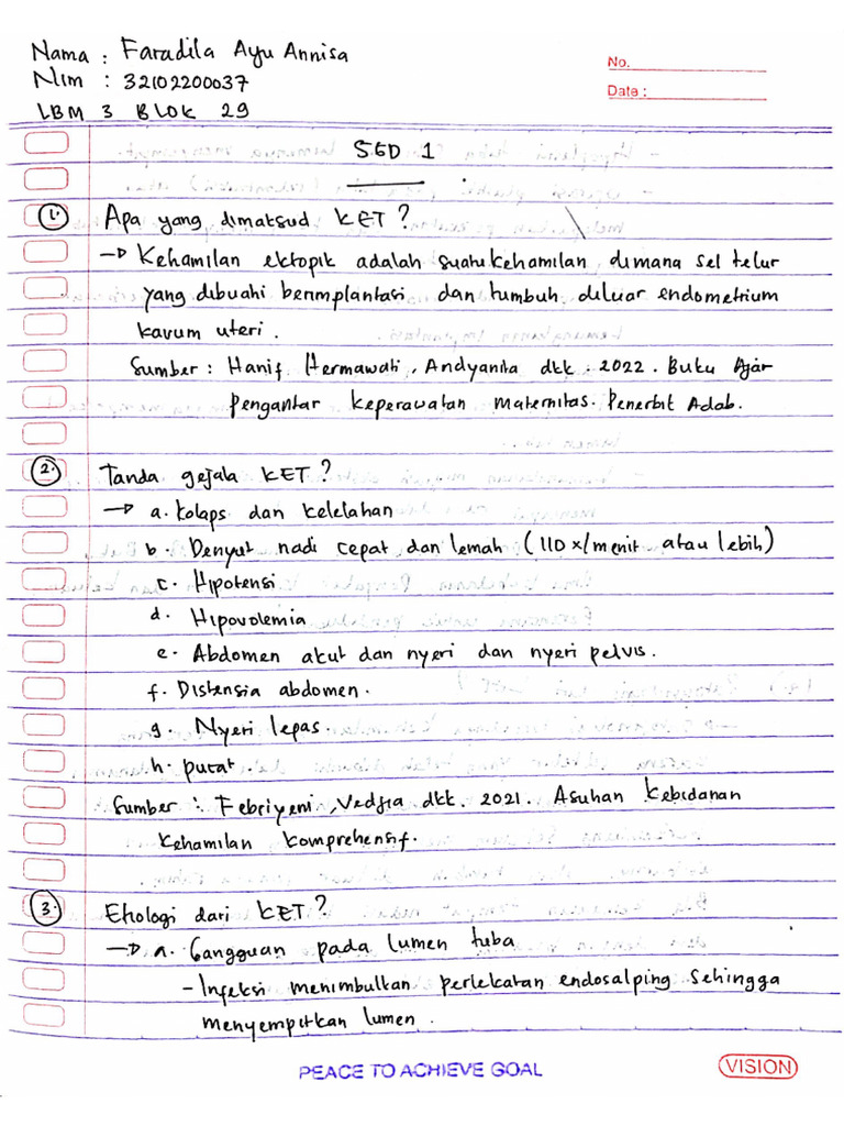 Faradila Ayu Annisa - LBM 3 Blok 29 | PDF