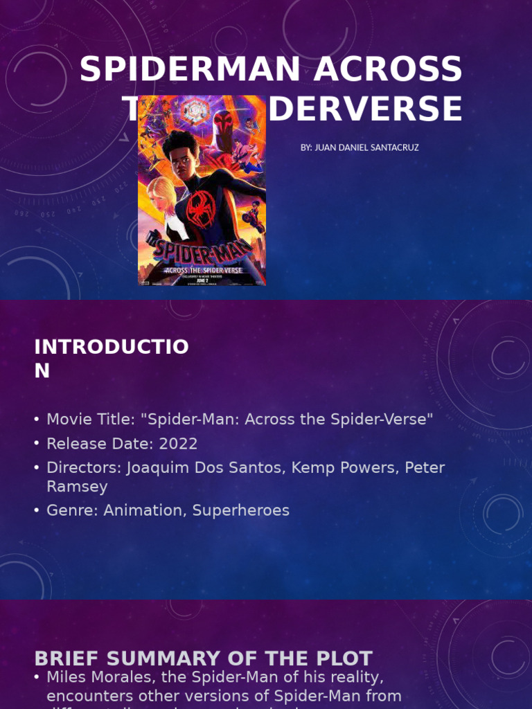 Spider-Man: Across the Spider-Verse Overview | PDF