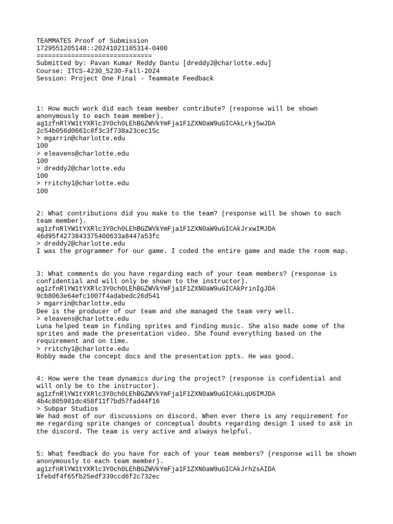 TEAMMATES Proof of Submission - 1729551205148 | PDF
