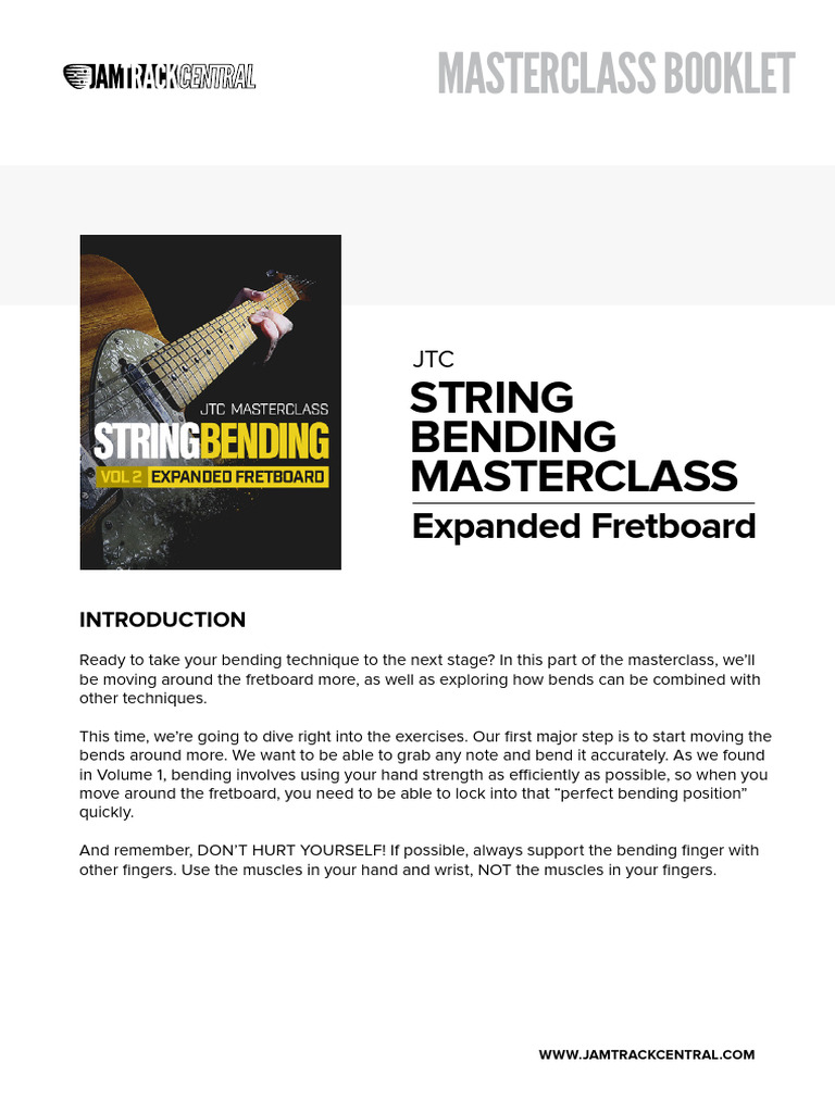 JTC StringBendingMasterclass Vol2 ExpandedFretboard | PDF | Pitch (Music) | Elements Of Music