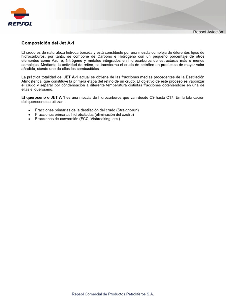 Composicion Jet A1 - tcm13 160200 | PDF | Tecnología