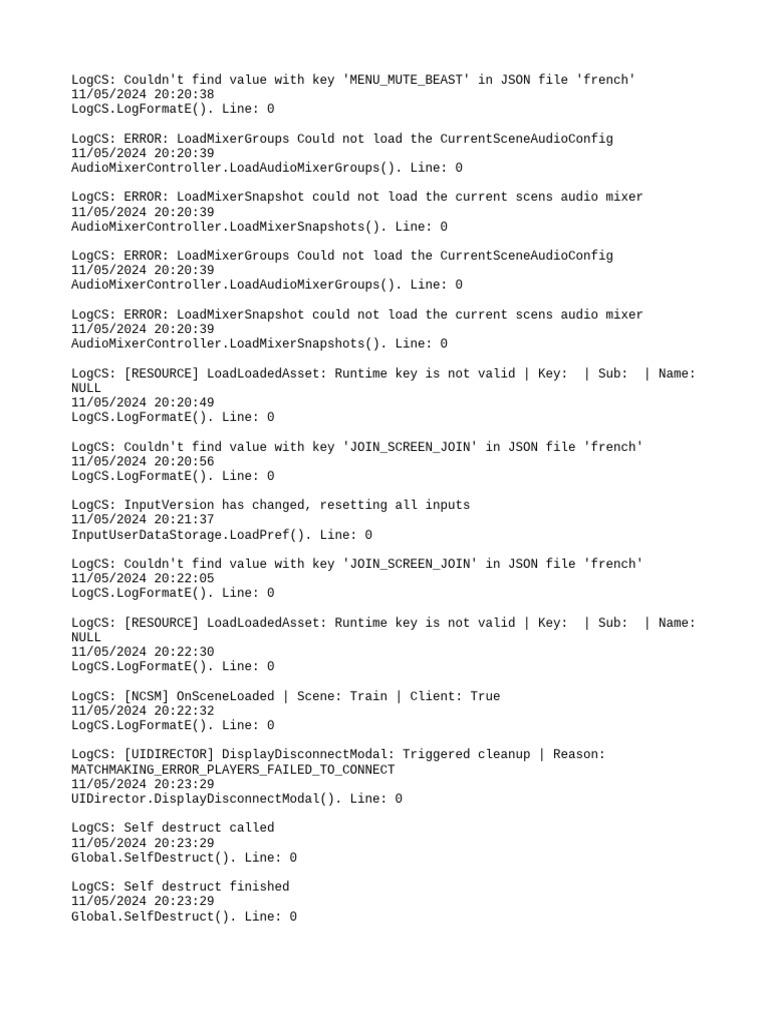 0 - Gang Beasts Log | PDF | Computing | Computer Programming