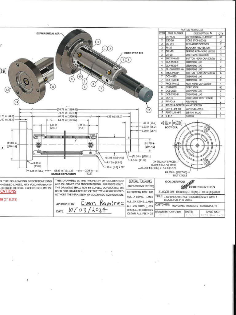 Signed Approval Drawing Goldenrod | PDF